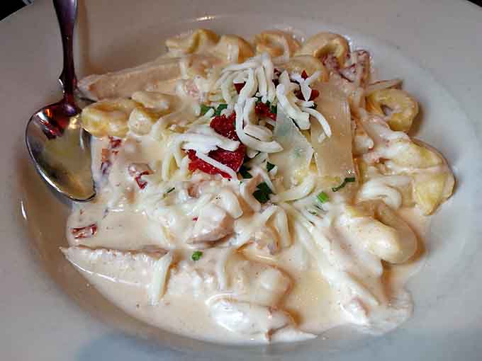 Shrimp Carbonara that's so creamy and dreamy, it should probably come with a warning label about causing spontaneous happiness.