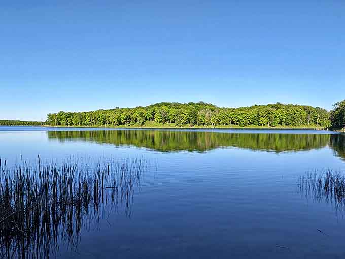 Mirror, mirror on the lake &ndash; Maplewood's still waters create perfect reflections that would make professional photographers weep with joy.