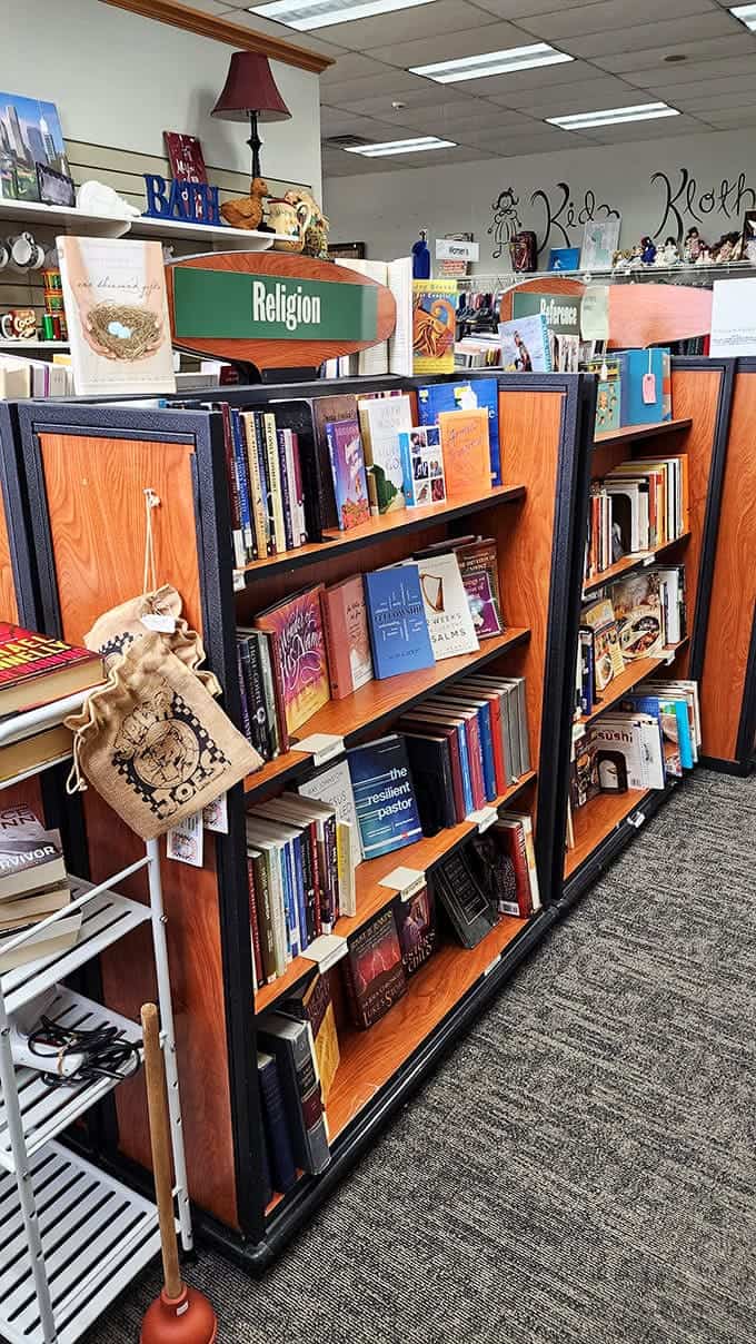 Bookworms rejoice! The meticulously organized shelves offer everything from spiritual guidance to bestselling fiction at prices that'll make your wallet smile.