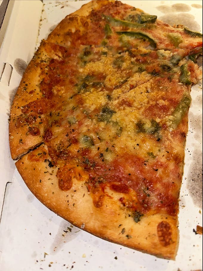 This isn't just any pizza &ndash; it's New York-style perfection with that magical fold-ability factor that makes pizza lovers swoon.