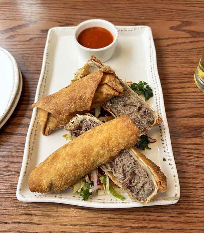 Golden-brown perfection wrapped around tender short rib, these legendary egg rolls have launched a thousand road trips across Minnesota.
