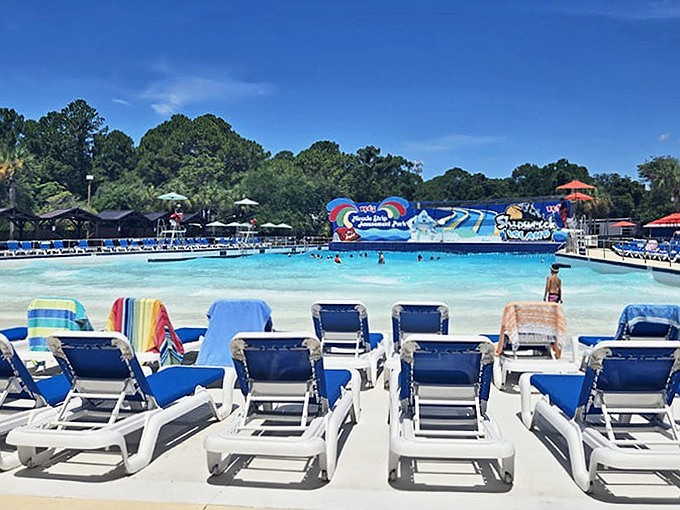 The Ocean Motion Wave Pool: Nature's rhythm in chlorinated form, where artificial waves create genuine squeals of delight.