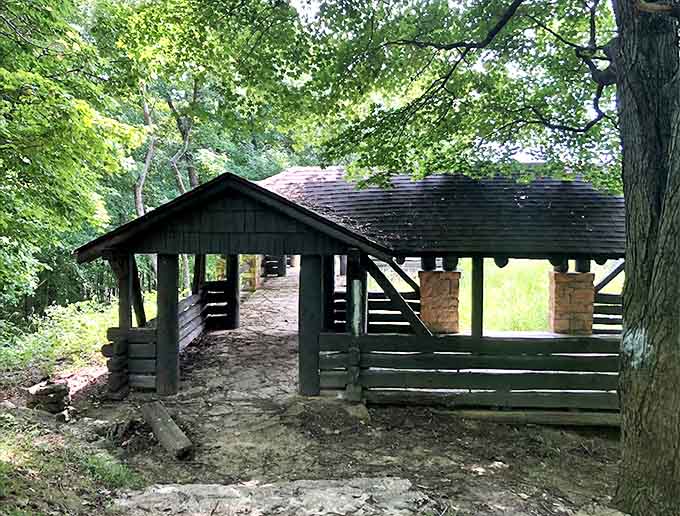 This isn't just any old shed &ndash; it's a historic CCC shelter where countless hikers have paused to soak in forest whispers.