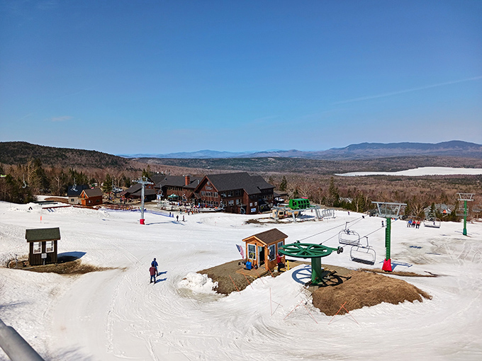 Saddleback Mountain's slopes offer winter playground perfection without the lift-line madness of bigger resorts. Pure Maine skiing at its finest.