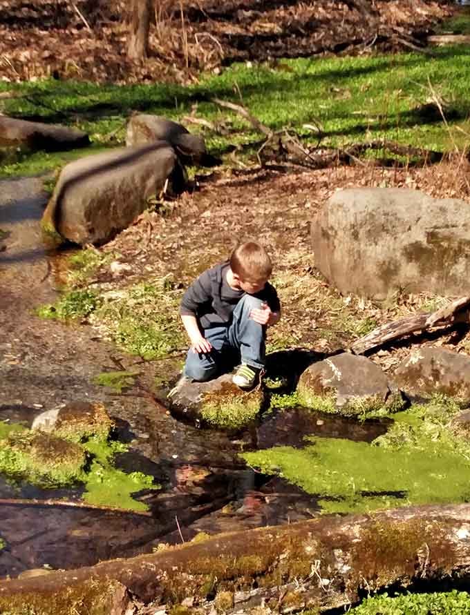 Young explorers discover that the best adventures often involve getting a little muddy and a lot happy.