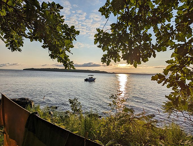 Nature's own light show as the sun bids farewell, painting the sky in hues no artist could fully capture.