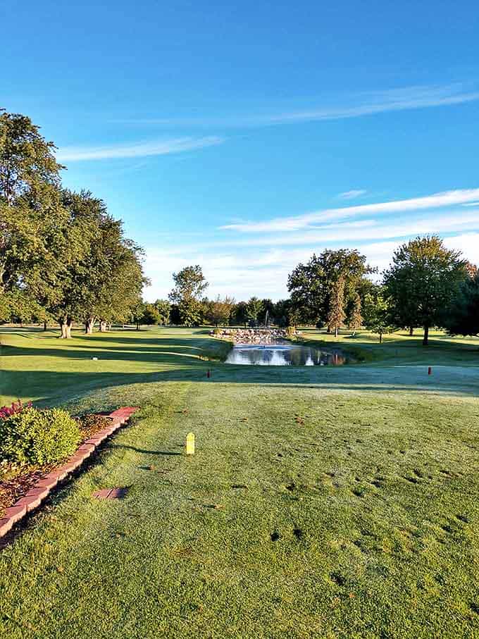 Twin Brooks Golf Course offers those picture-perfect fairways where even a bad shot feels okay because you're surrounded by this kind of natural beauty.