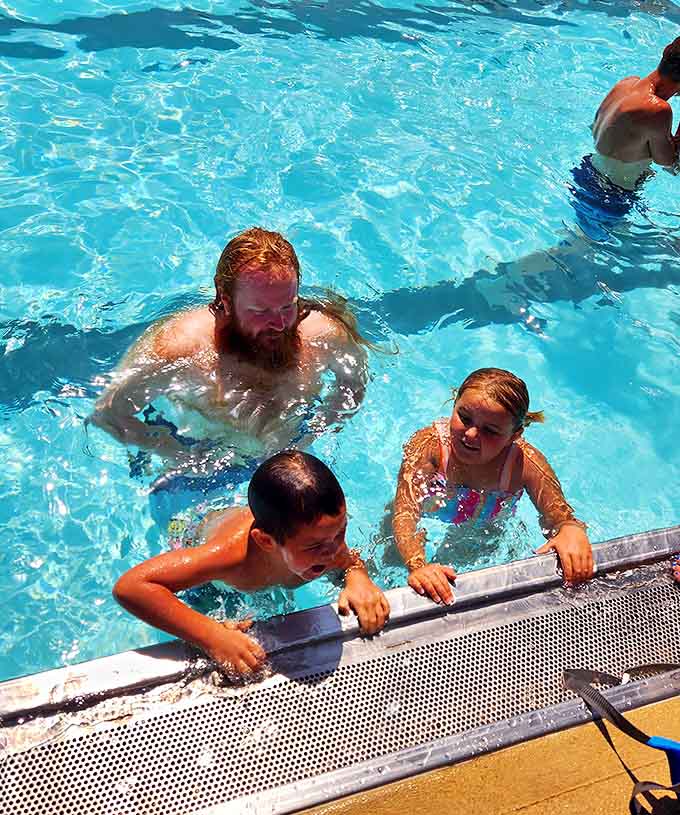 Family bonding happens naturally in crystal-clear waters where memories are made one splash at a time &ndash; no phones necessary!