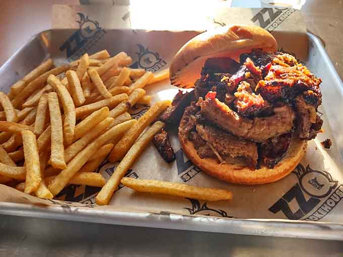 This pulled pork sandwich is what happens when patience, smoke, and pork shoulder have a delicious baby together.