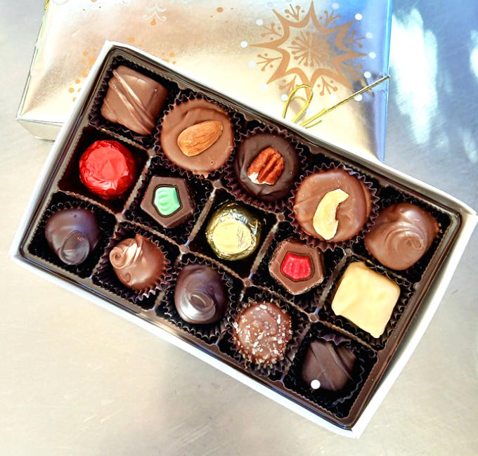 Opening this box is like Christmas morning, except every present is chocolate and there's no awkward sweater from Aunt Linda.