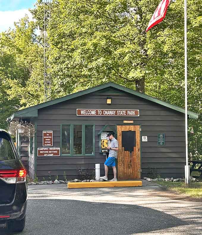 The humble welcome center belies the natural wonders beyond &ndash; like finding the doorway to Narnia disguised as a simple park office.