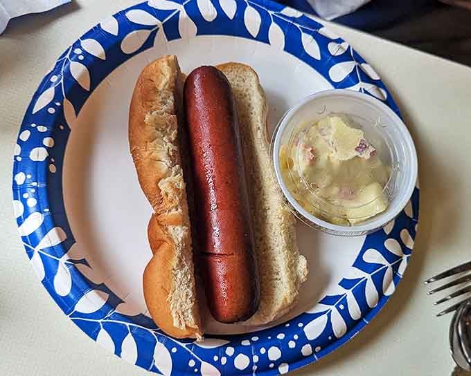 This isn't just a hot dog &ndash; it's a quarter-pound commitment to happiness, nestled in a fresh bun and waiting for your first blissful bite.