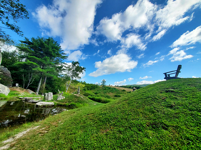 This grassy mound offers one of the park's signature views – a perfect spot for contemplation or simply catching your breath.
