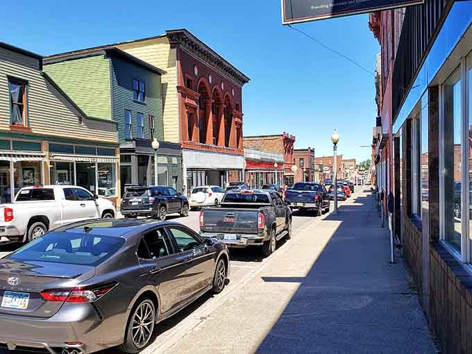Keweenaw Heritage Center: The former St. Anne's Church, with its magnificent red sandstone exterior, now showcases the area's diverse cultural and religious traditions.