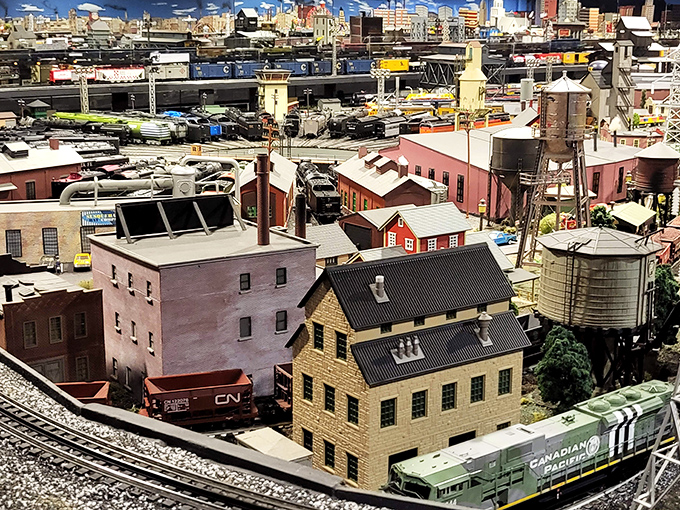 Look closely and you'll spot microscopic dramas unfolding &ndash; that's not just a building, it's someone's tiny life story.