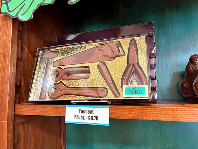 Who knew tools could look so delicious? These chocolate wrenches and hammers might not fix your sink, but they'll definitely repair a bad mood.