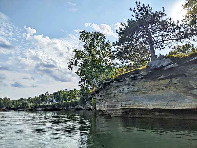 Nature's patient artistry on display &ndash; thousands of years of wave action created this gravity-defying masterpiece that seems to balance impossibly on its narrow base.