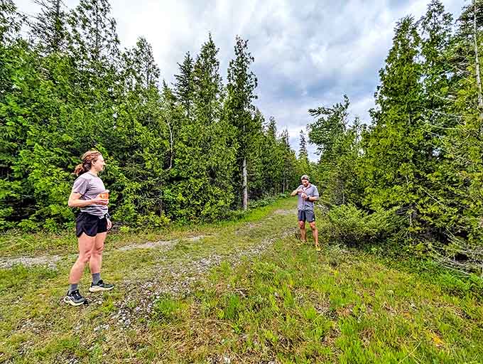 Trail conversations that matter &ndash; no Wi-Fi needed when you're surrounded by Michigan's finest natural cathedral of towering pines and fresh air.