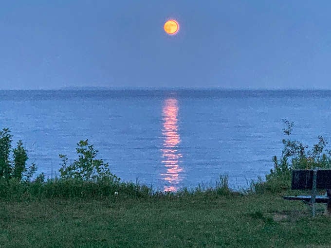 Nature's light show &ndash; a Wells State Park sunset paints the sky in hues that would make even Monet jealous.