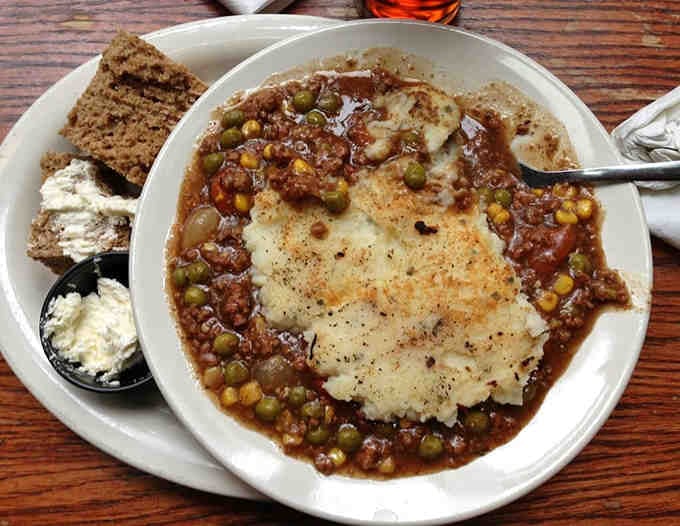 A perfect shepherd's pie that would make Dublin proud &ndash; savory filling crowned with golden-brown mashed potatoes that are crispy outside, fluffy inside.