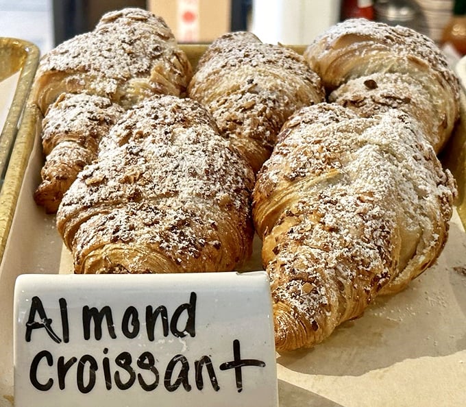 Butter's finest hour &ndash; these flaky, powdered-sugar dusted treasures hide an almond filling that will haunt your dreams.