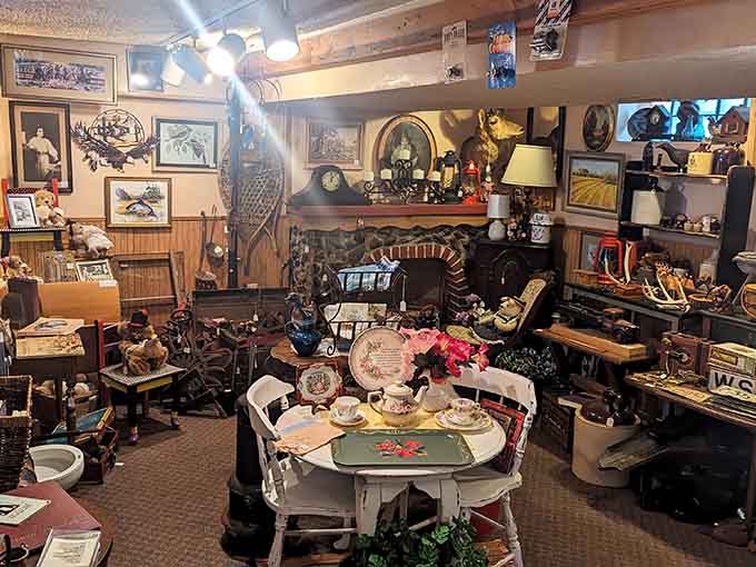 This delightful jumble of treasures is organized chaos at its finest, where every glance reveals another item you didn't know you needed.