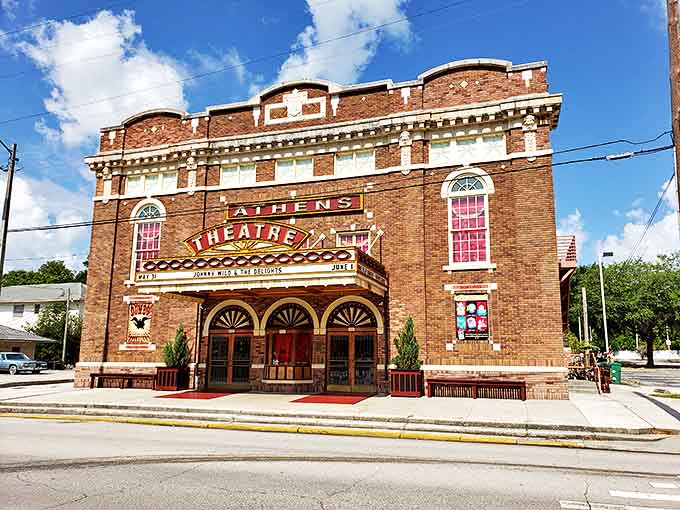 The Athens Theatre brings 1920s glamour to small-town Florida, proving not all historic buildings need to become T-shirt shops.