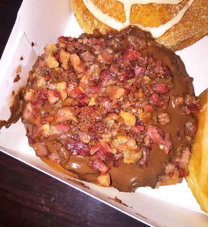 The perfect ratio of pillowy dough to maple sweetness to bacon crunch &ndash; it's the holy trinity of breakfast indulgence.