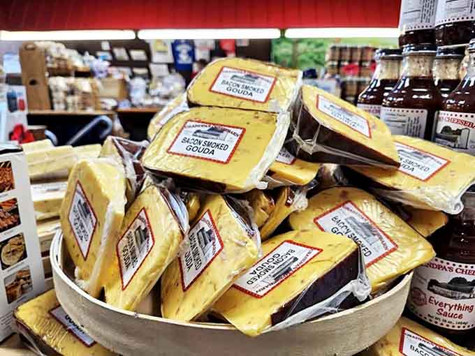 The bacon smoked gouda combines two of life's greatest pleasures into one perfect package &ndash; smoky, savory, and slightly addictive.