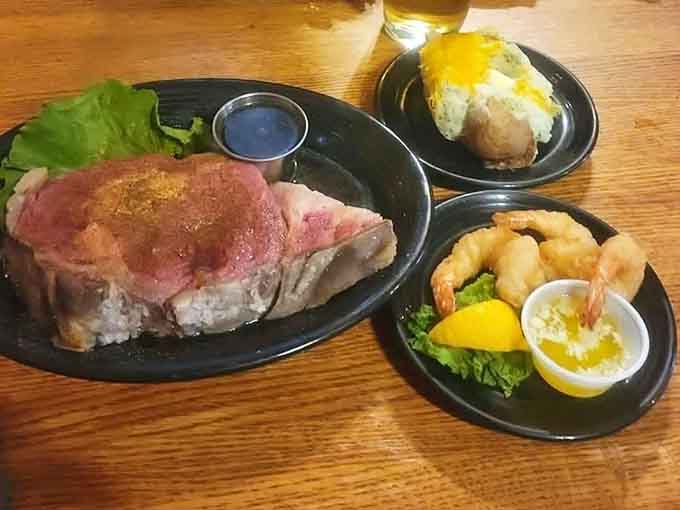 When prime rib meets jumbo shrimp, surf and turf reaches its full potential in rural Minnesota.