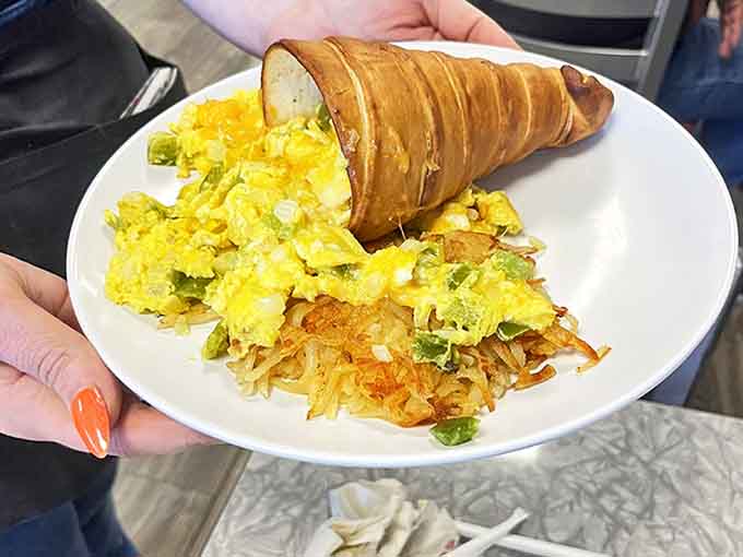 The breakfast cone &ndash; innovation that makes you wonder why we've been eating breakfast horizontally all these years.