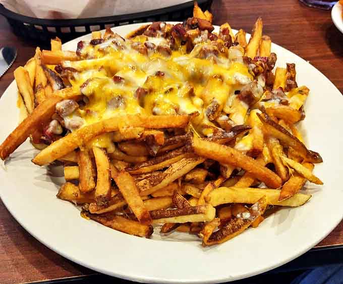 Brisket fries &ndash; the dish that launched a thousand diet cheat days. Golden fries crowned with smoky meat and melted cheese.