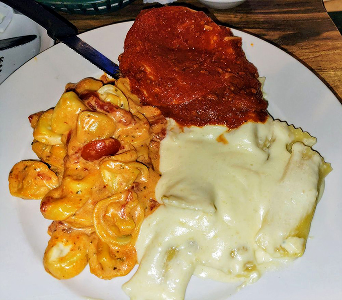 Homemade pasta dishes come swimming in that signature marinara sauce that tastes like an Italian grandmother's secret recipe.