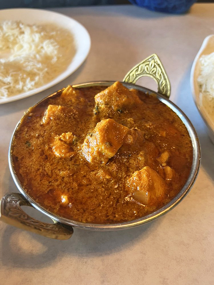 Chicken Madras brings the heat with attitude &ndash; like that friend who's a little wild but always guarantees a good time.