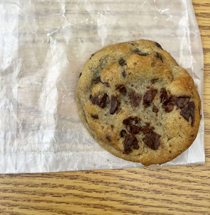 Not just any chocolate chip cookie &ndash; THE chocolate chip cookie. Crisp edges, chewy center, and chocolate chunks distributed with mathematical precision.