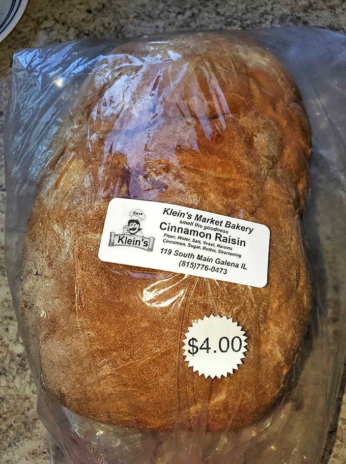 The cinnamon raisin bread &ndash; perfectly spiced, studded with plump raisins, and begging to be toasted and slathered with butter for breakfast nirvana.