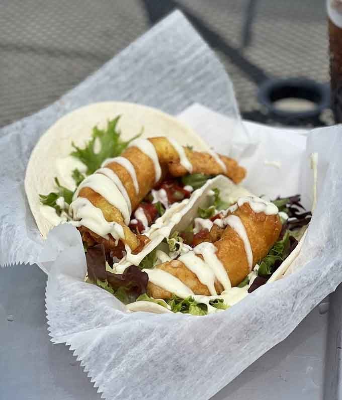 Two tacos that could solve most of life's problems, or at least make you forget them for a while.