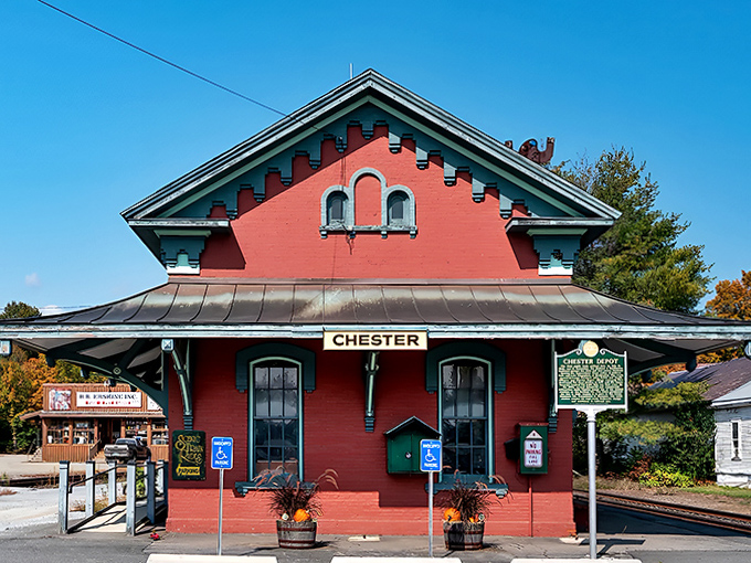 Chester's iconic red train depot harkens back to an era when railways connected small towns to the wider world &ndash; now repurposed while preserving its historic charm.