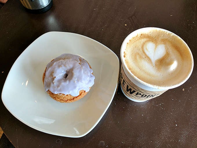 When your latte comes with a heart and your donut looks this perfect, you know you've found your new happy place.