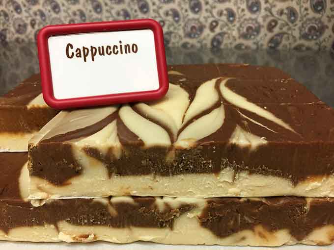 Cappuccino fudge brings coffee shop vibes without the complicated ordering or judgmental baristas, just pure caffeinated chocolate bliss.