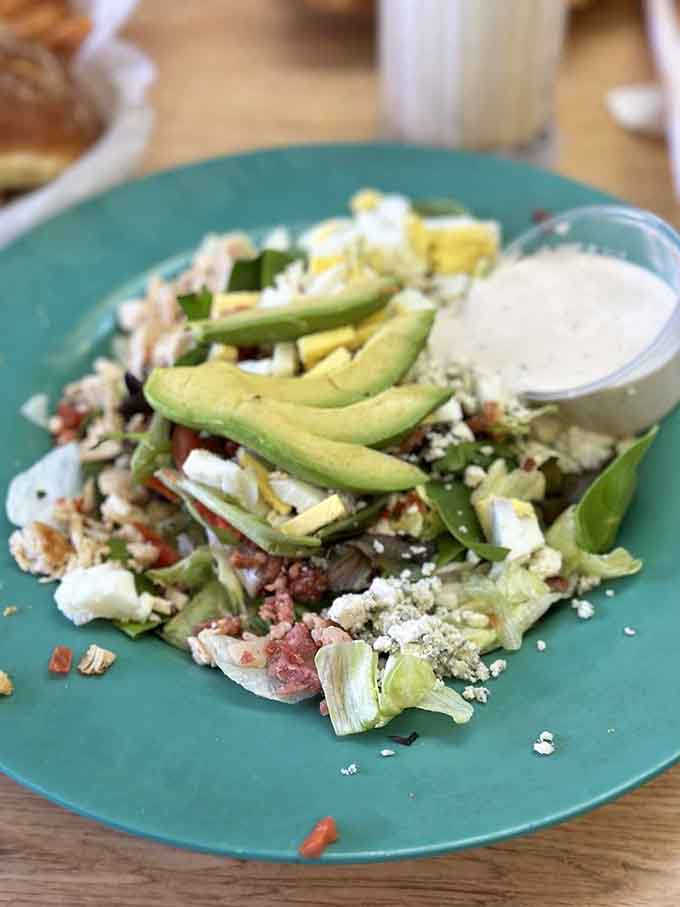 Even the salads at Mr. D'z come dressed to impress, with avocado slices and toppings that make healthy eating look exciting.