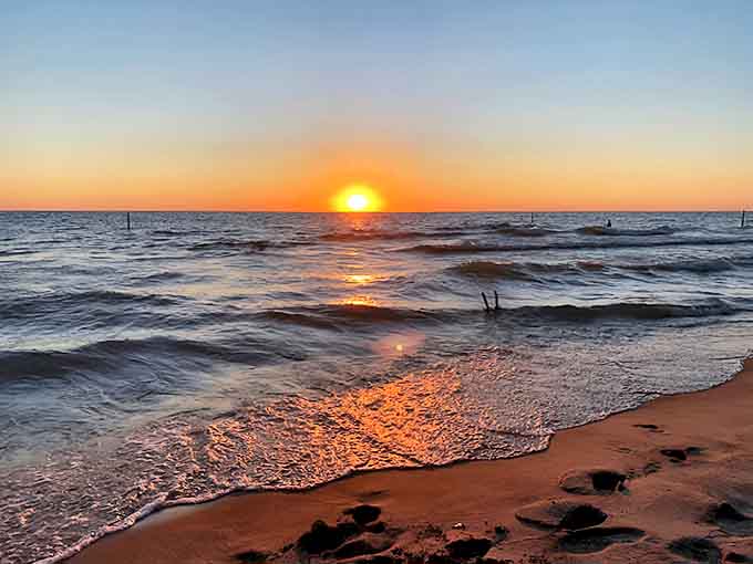 Mother Nature showing off at sunset, painting the sky in colors that make even professional photographers question their filters.