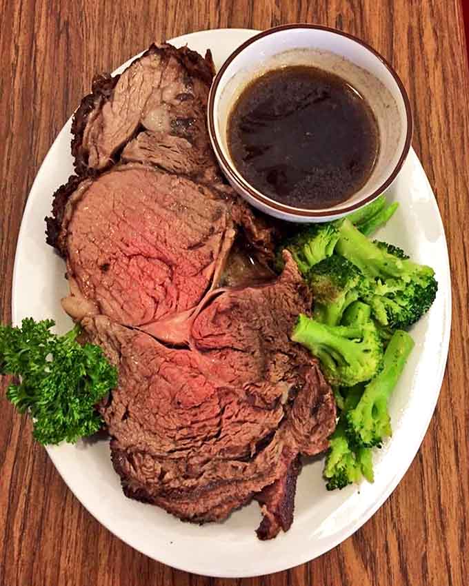 Prime rib that looks like this doesn't happen by accident; it requires skill, timing, and a genuine respect for quality beef.