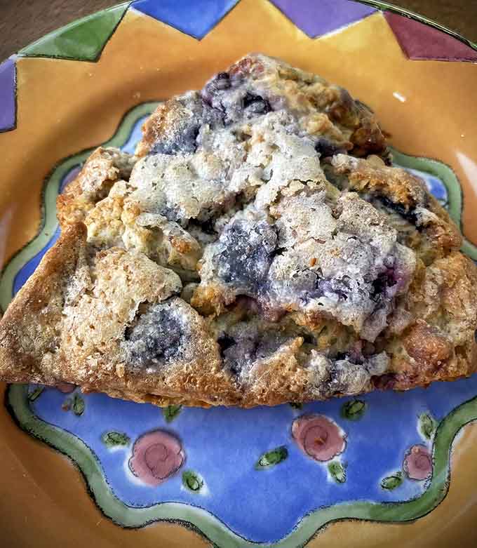 That golden-brown exterior and those visible blueberries are basically a love letter to anyone who appreciates proper baking technique.