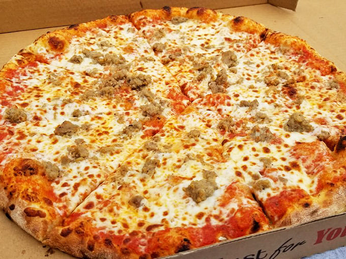 This sausage pizza with its perfectly charred crust might just ruin you for all other pizzas – consider yourself warned!