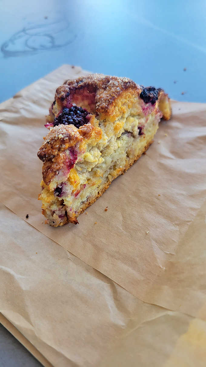 This berry-studded scone defies all dry, crumbly stereotypes &ndash; it's the pastry equivalent of finding money in your winter coat pocket.