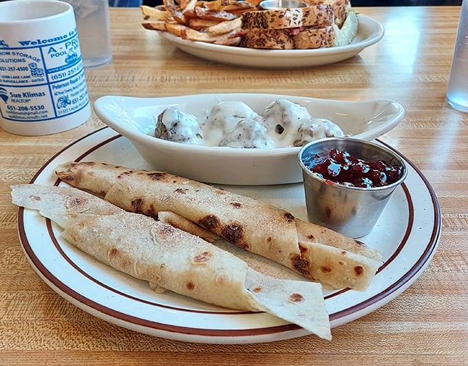 Swedish meatballs nestled beside traditional lefse with lingonberry jam&mdash;a trio that transports your taste buds straight to Stockholm without the airfare.