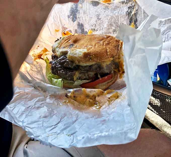 When one patty simply won't do, the double burger steps in, a towering monument to beef that challenges jaws and delights taste buds.