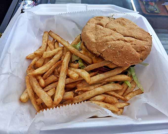 A perfect tavern burger and golden fries &ndash; the kind of plate that makes you want to high-five the chef.