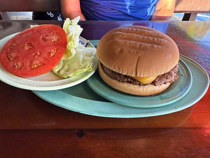 Sometimes the perfect cheeseburger needs no embellishment &ndash; just quality beef, proper cooking, and classic toppings on a simple bun.
